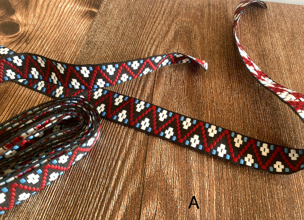 2.5cm/1 inch patterned webbing, Pattern C – Sun Kiss Melbourne