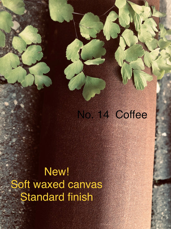 Soft waxed canvas with standard finish, oilcloth, oilskin, waterproof ...